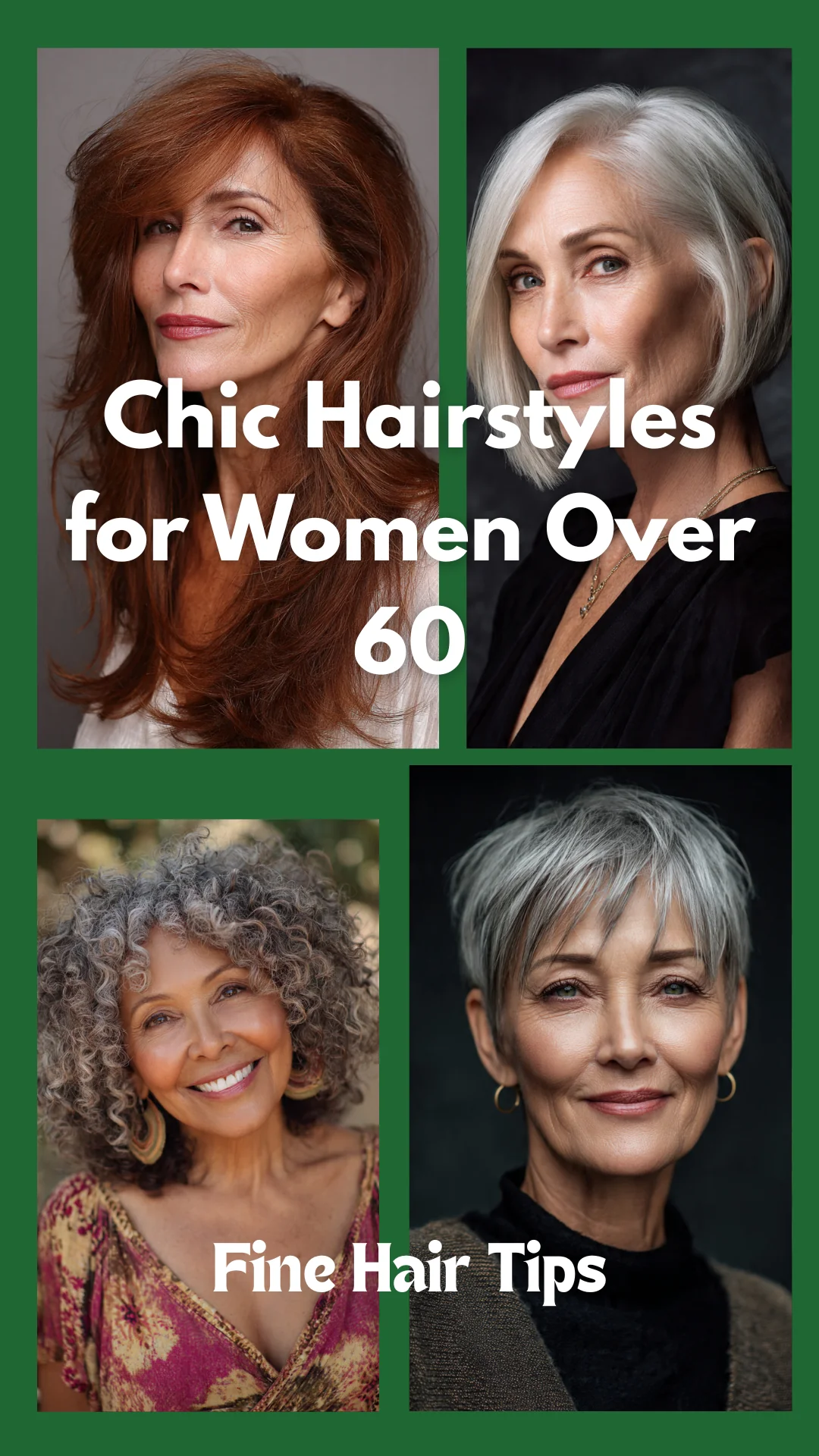 10 Hairstyles for Women Over 60 with Fine Hair 2026